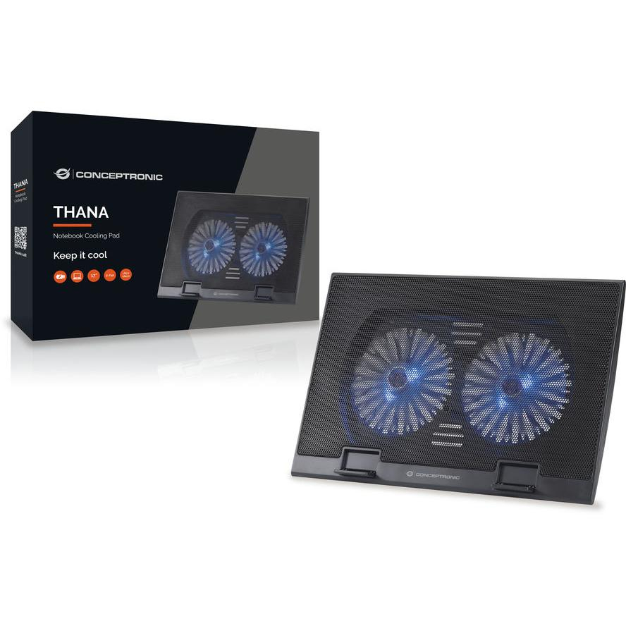 NOTEBOOK Cooler 2 fan op til 17 - Bærbar køler - BWS Computers ApS