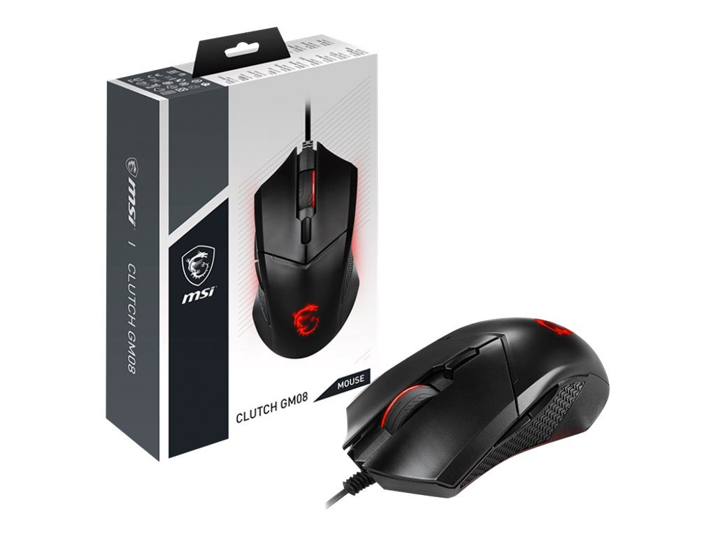 MSI Clutch GM08 Gaming mouse - Mus - BWS Computers ApS