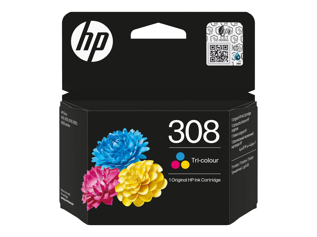 HP 308 Tri-color Original Ink - HP - BWS Computers ApS