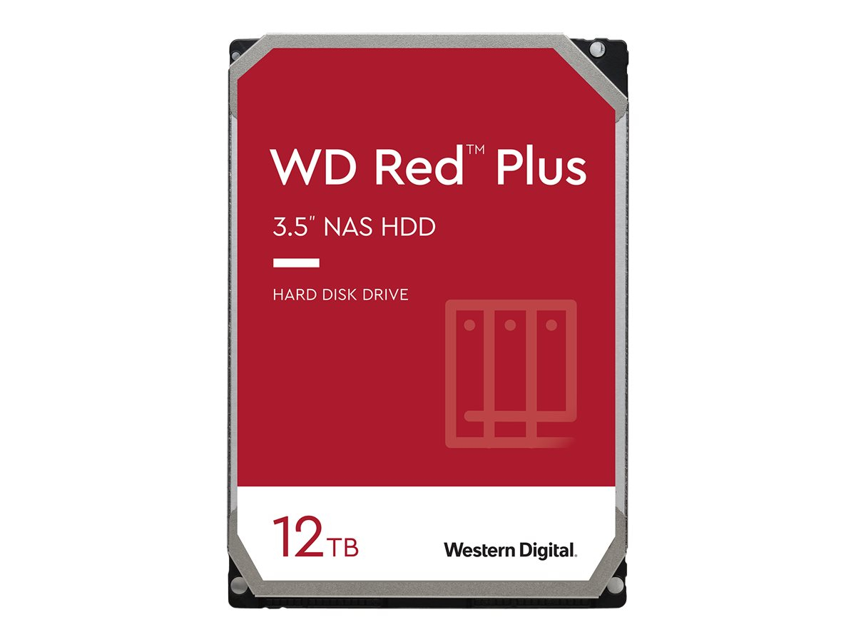 12TB WD WD120EFBX RED PLUS 7200RPM - Intern SATA 3,5" - BWS Computers ApS